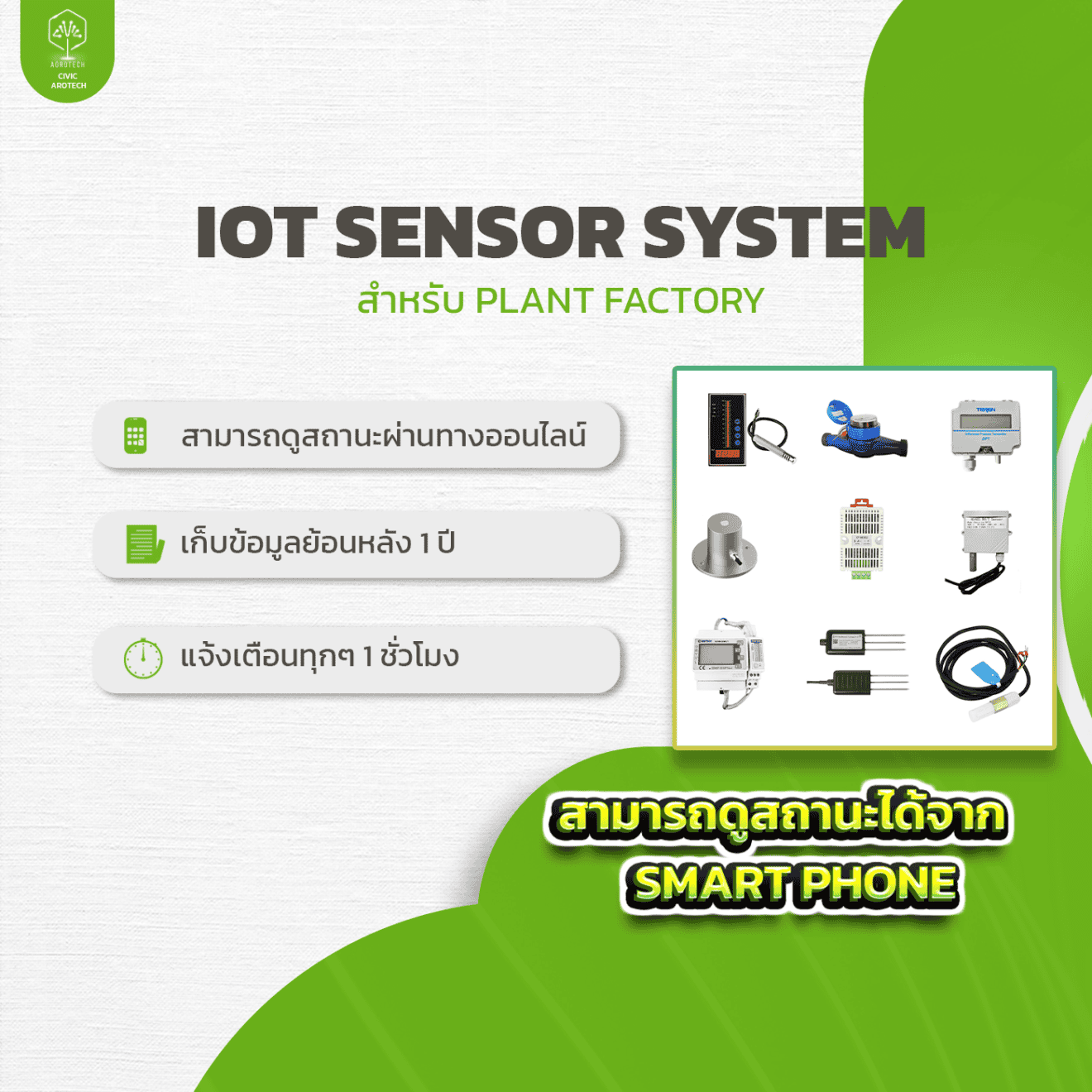 IOT Sensor indoor and out door - Civicagrotech